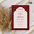 Maroon Tatreez Border Wedding Invitation Henna Engagement Nikkah Katb ...