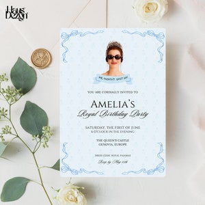Princess Diaries Birthday Party Invitation, Editable Template, Royal ...