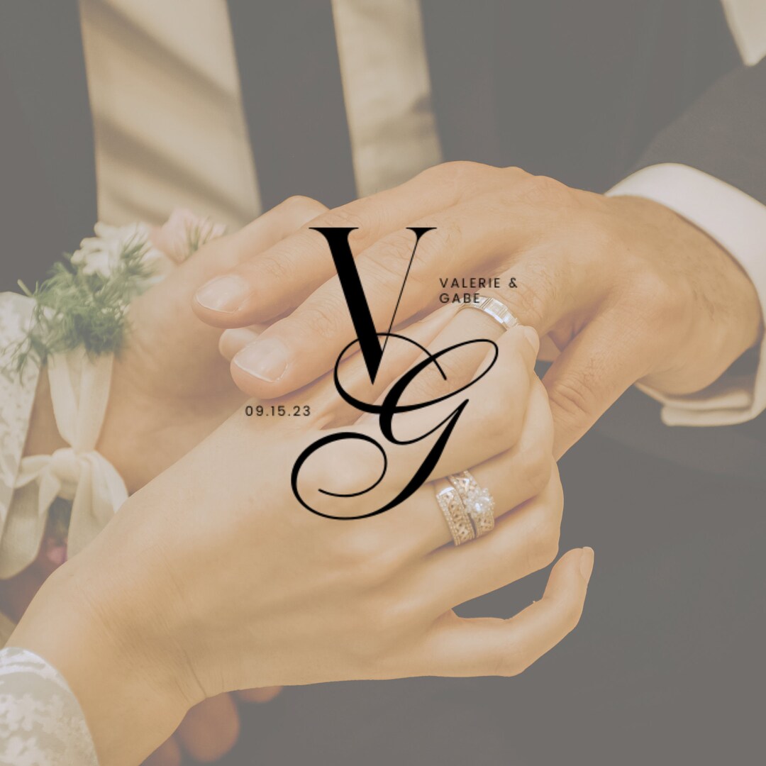 Personalized Wedding Logo, Custom Wedding Monogram, Pre-made Logos ...