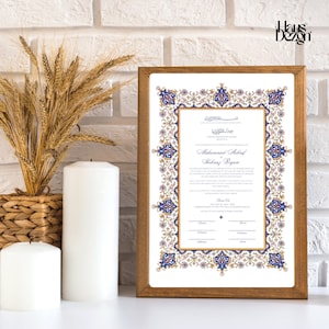 Premium Nikkah Contract, Digital Nikkahnama, Nikkah Certificate ...