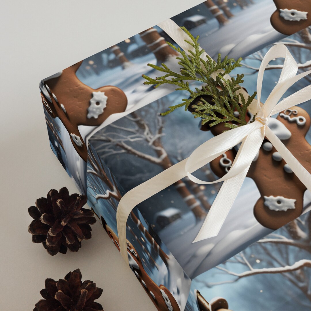 Steampunk Gingerbread Man Wrapping Paper - Etsy