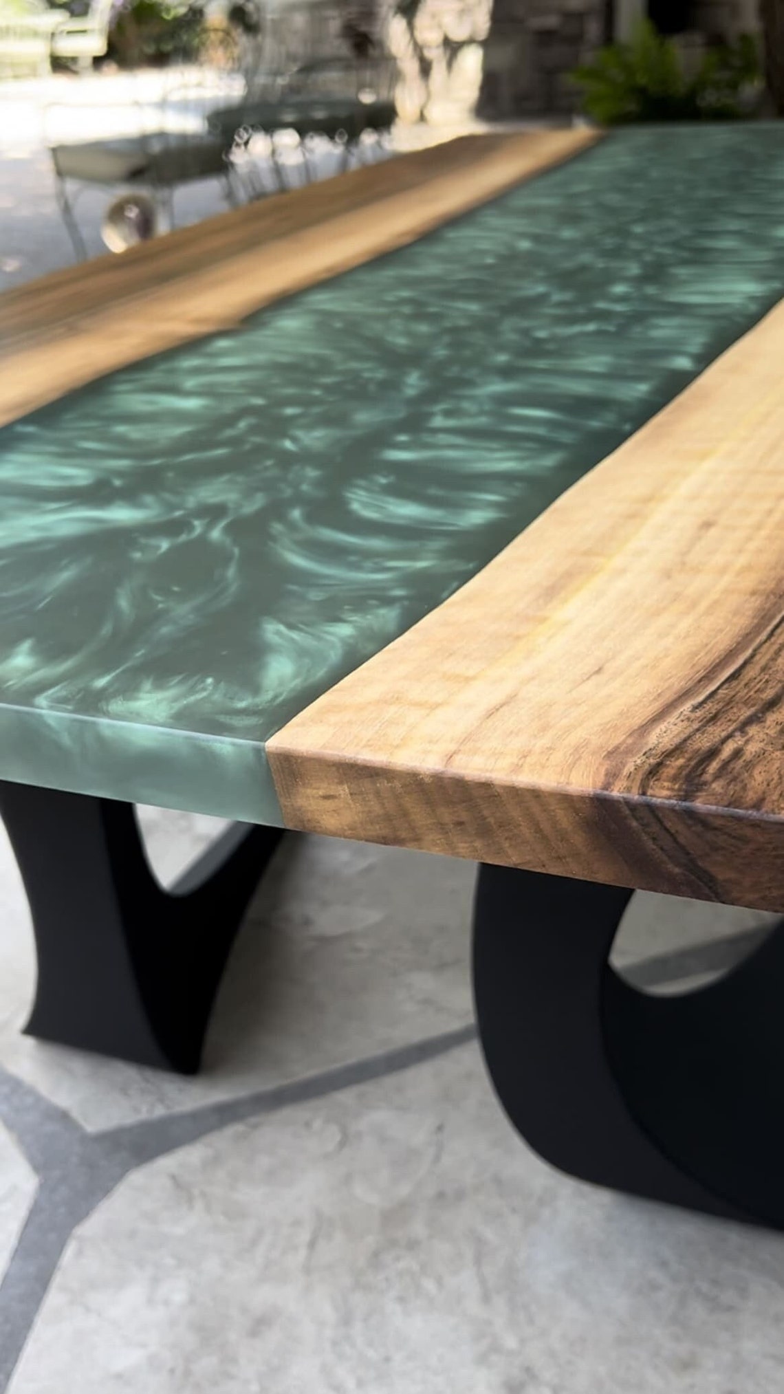 Live Edge Walnut Epoxy River Table - Etsy