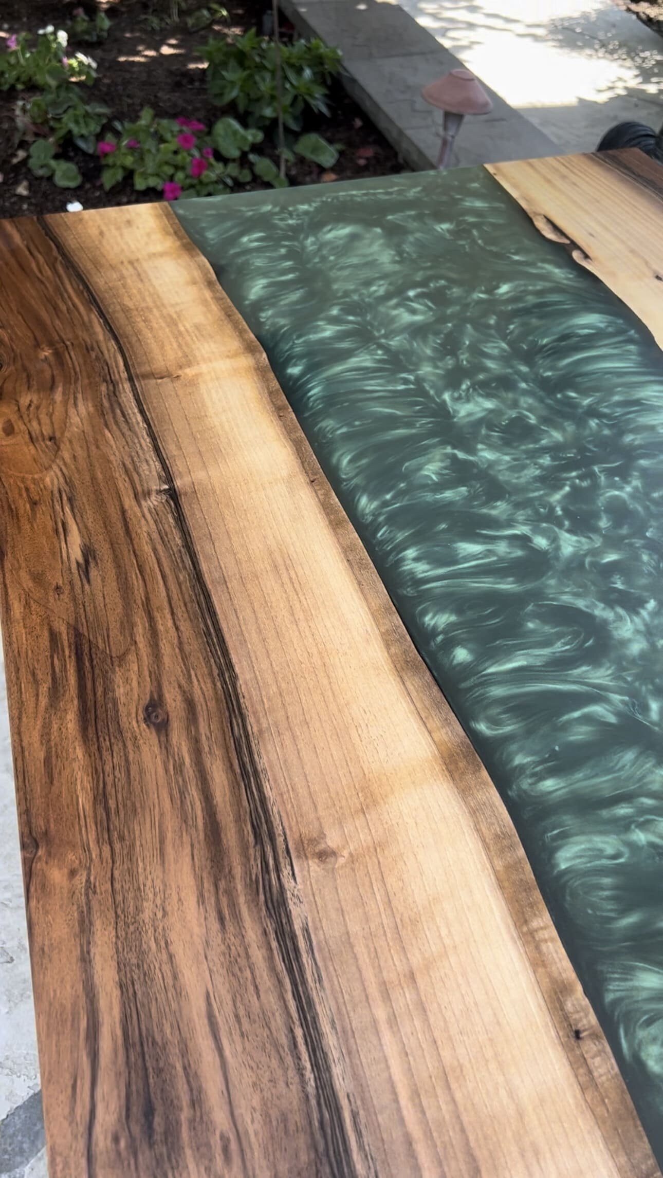Live Edge Walnut Epoxy River Table - Etsy