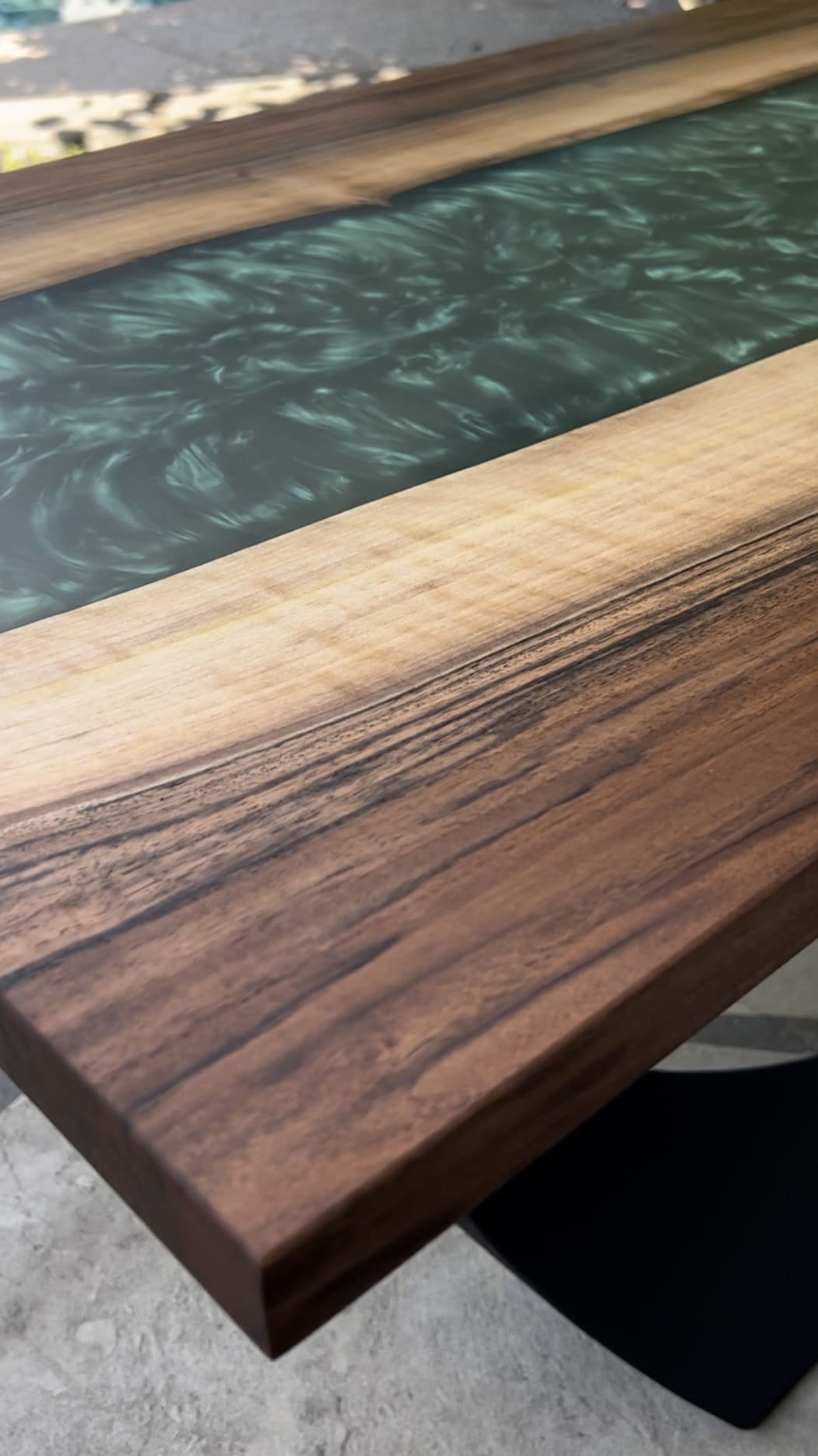 Live Edge Walnut Epoxy River Table - Etsy