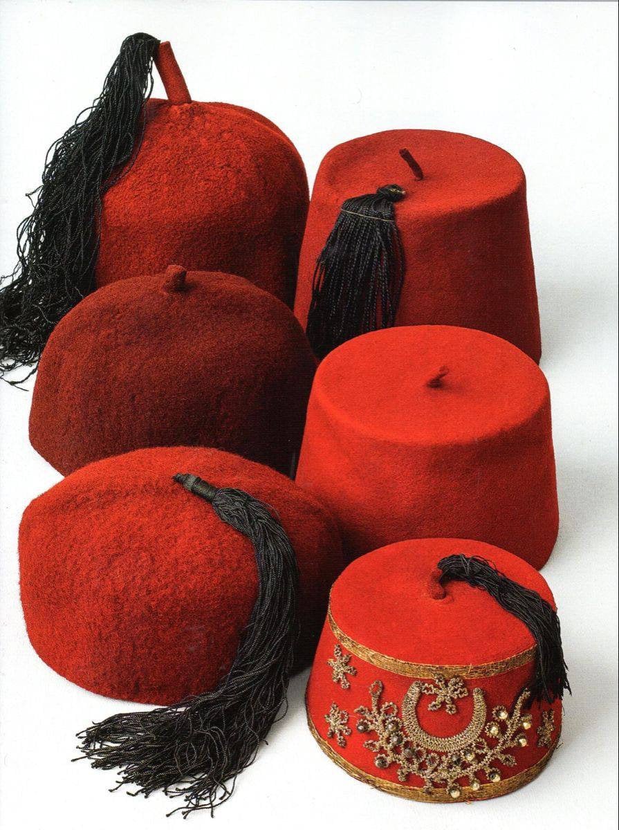 Moroccan Red Hat Tarboush Fez - Authentic From Fes, With Black Tassel ...