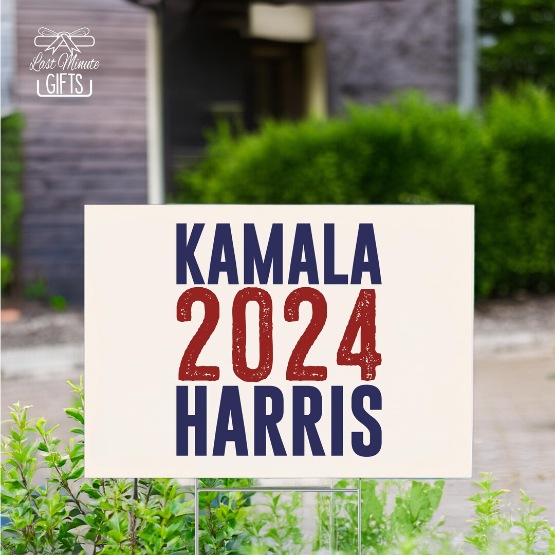 Kamala Harris 2024 Yard Sign, President Election Harris Yard Sign ...