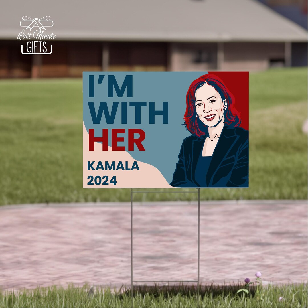 Kamala Harris Supporter Yard Sign, President Harris Election Yard Sign ...