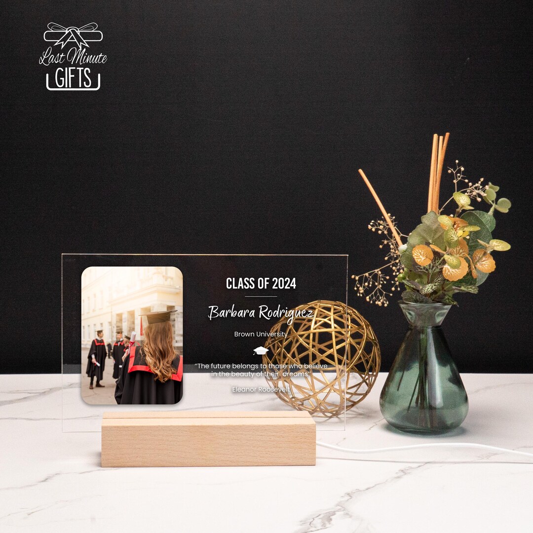 Personalized Name Class of 2024 Acrylic Stand, Personalized Photo ...
