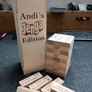 JENGA Drinking Game Laser Template - Etsy