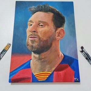 Lionel Messi Portrait Painting - Etsy