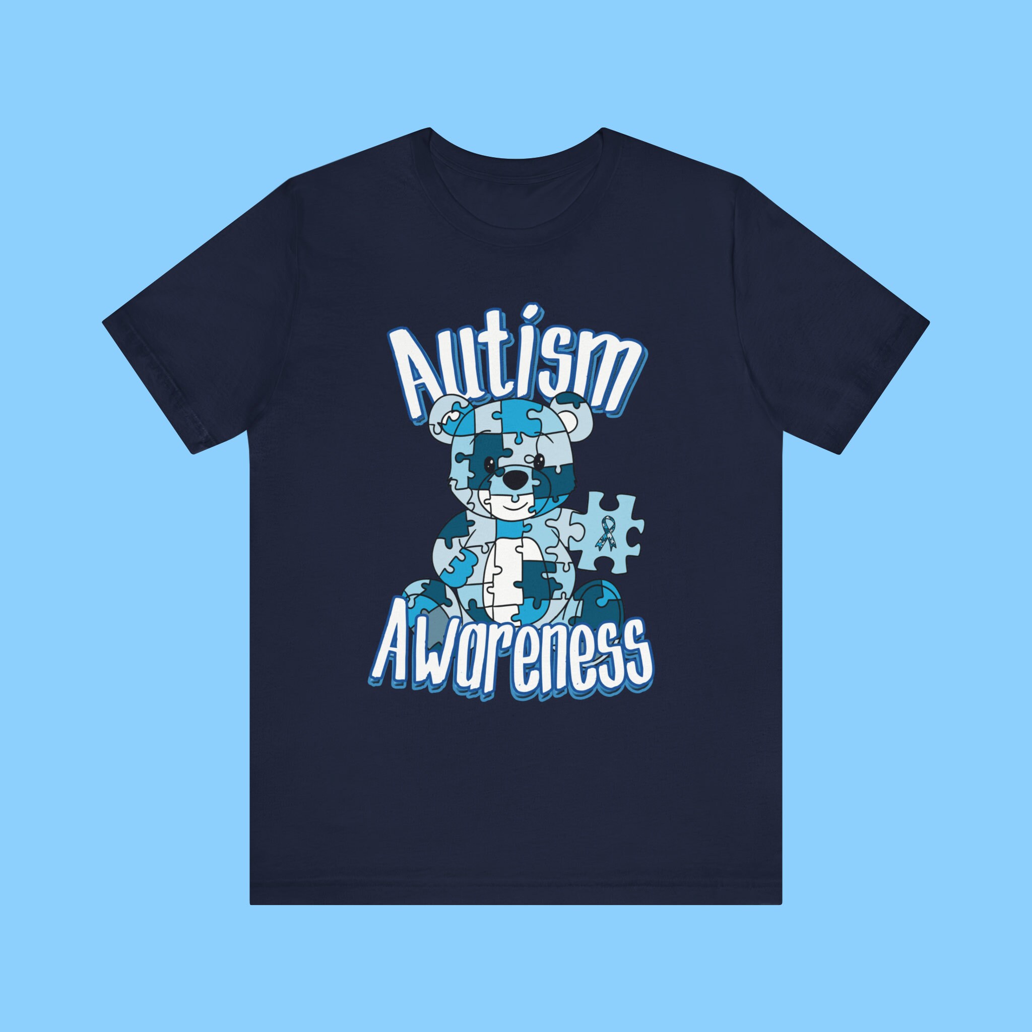 Autism Awareness Month Bear Gift Idea for Parents Tshirt, Celebrate ...