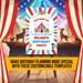 Circus Themed Birthday Party Welcome Sign, Carnival Welcome Board ...