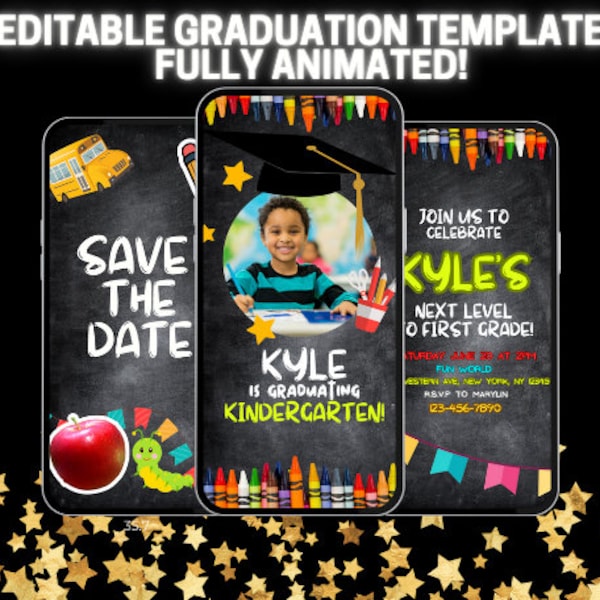 Preschool Graduation Save the Date - Etsy