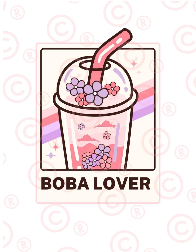 Boba Lover Png - Etsy