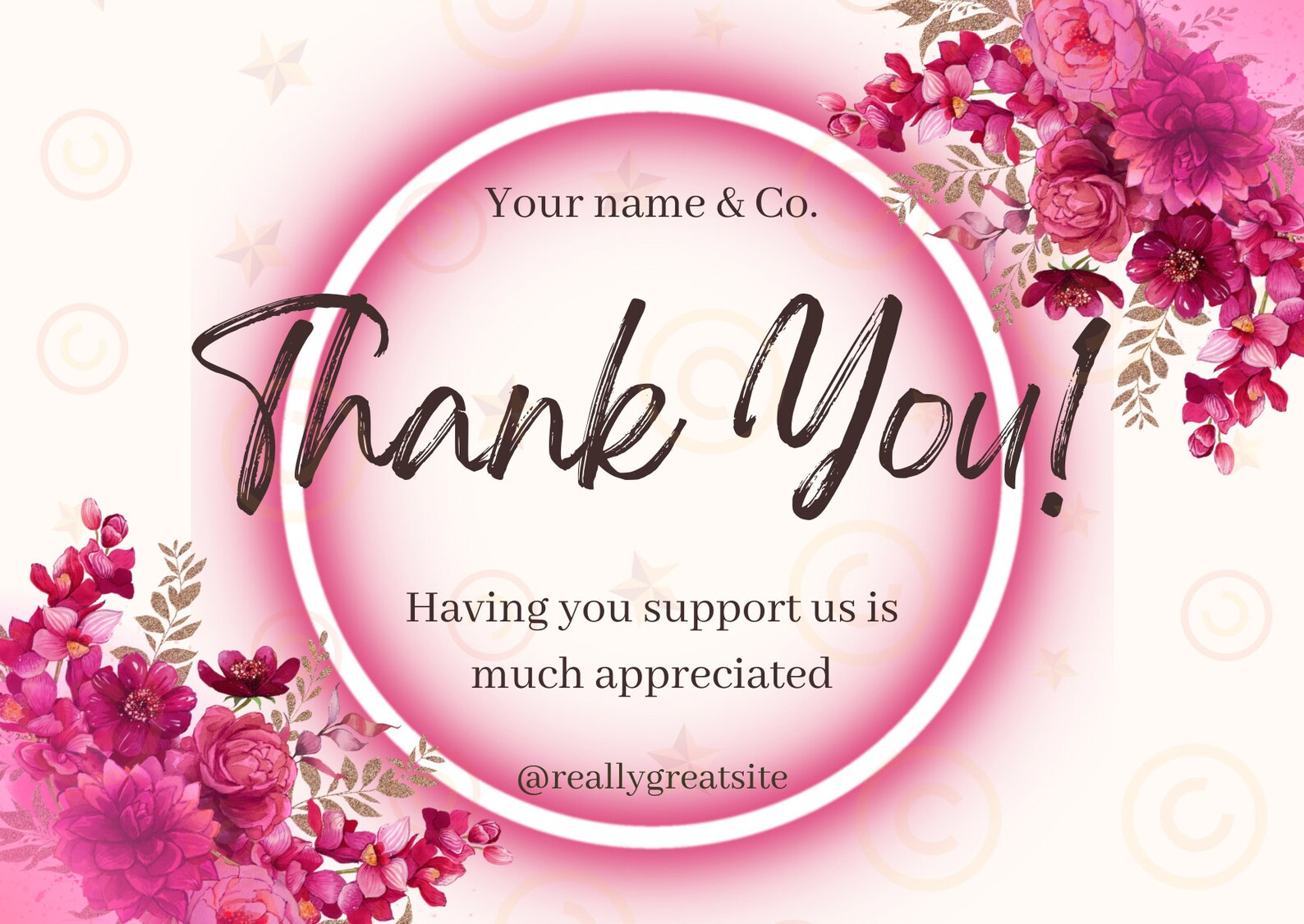 Custom Thank You Card - Etsy