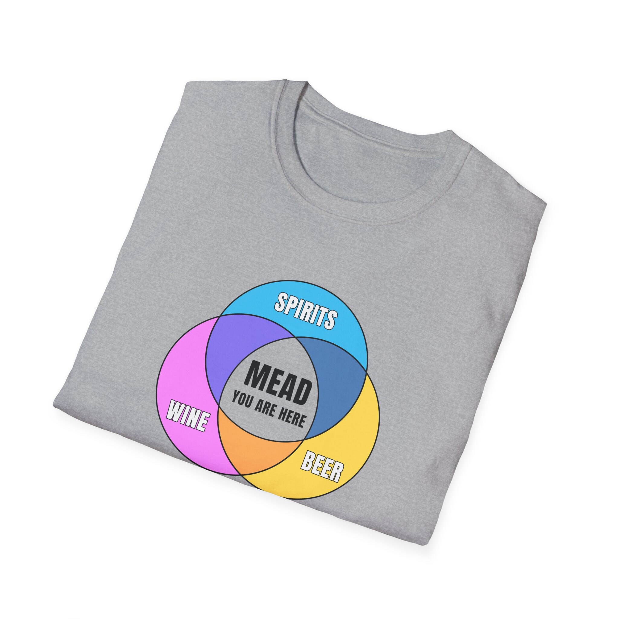 Mead: You Are Here Venn Diagram Gray Mead Shirt, Gifts for Craft Beer ...