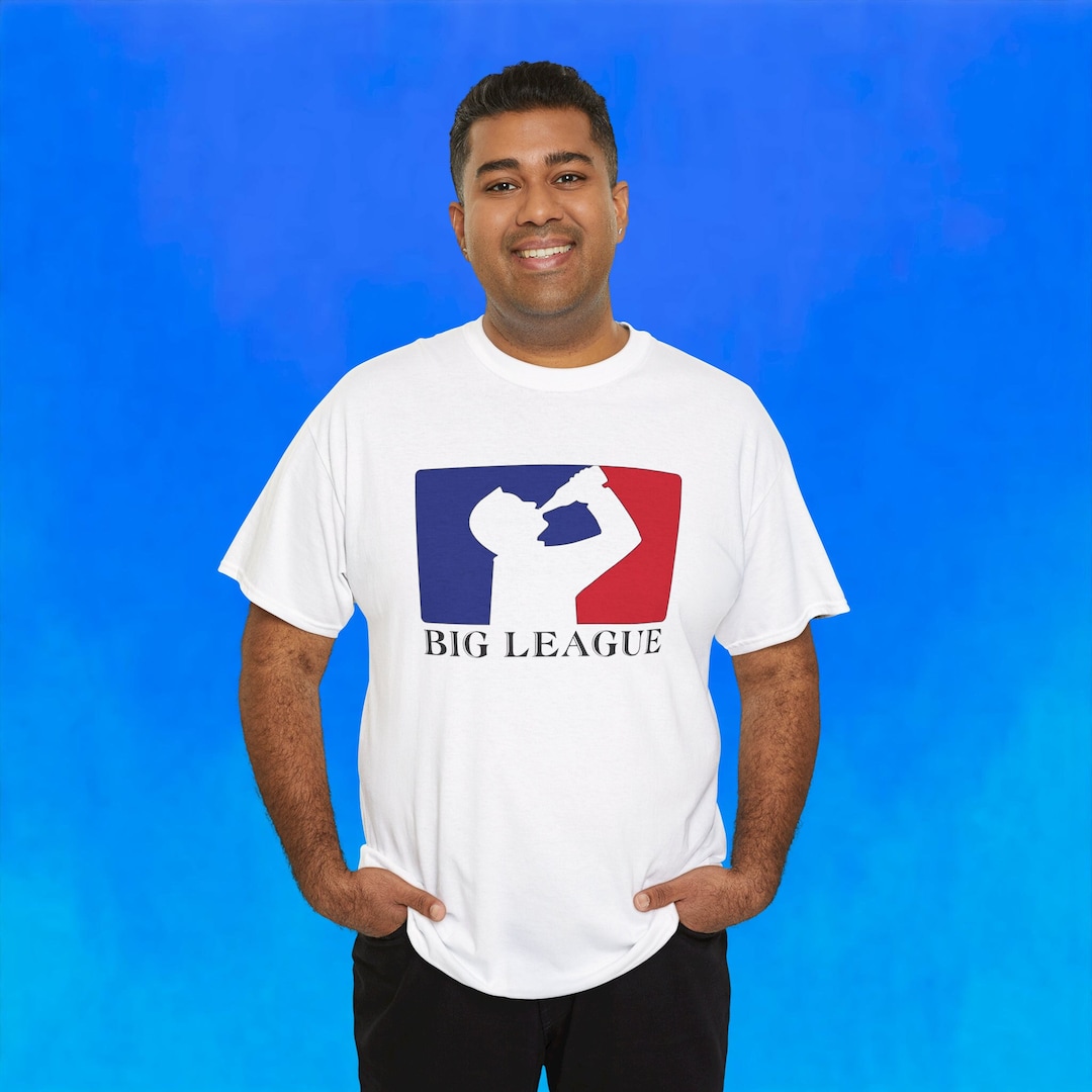 Big League Drinker T-shirt White Shirt With Major League Drinking Logo ...