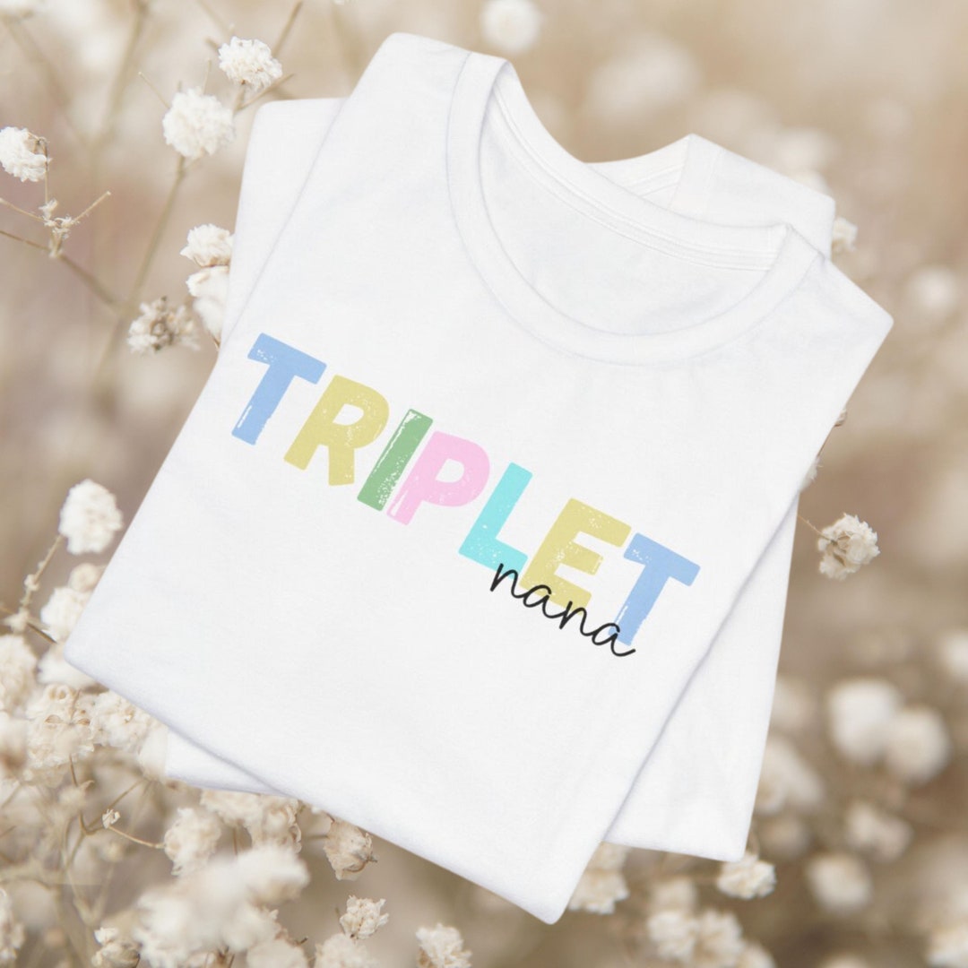TRIPLET Nana, TRIPLET Nana Gift, Grandma Gift, Grandma of Triplets ...