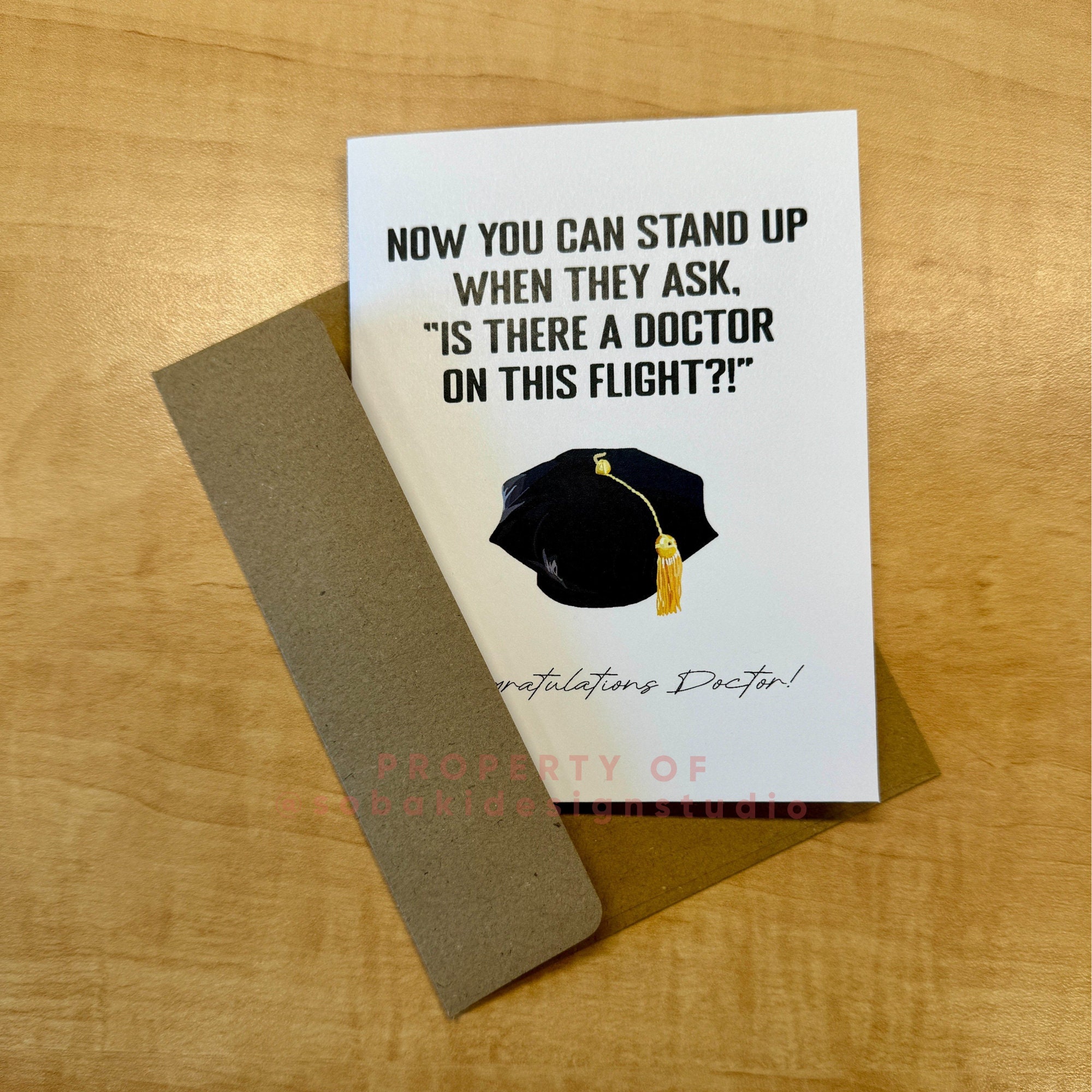 Ph.d. Graduation Card - Doctorate Medical Degree Card - Now You San ...