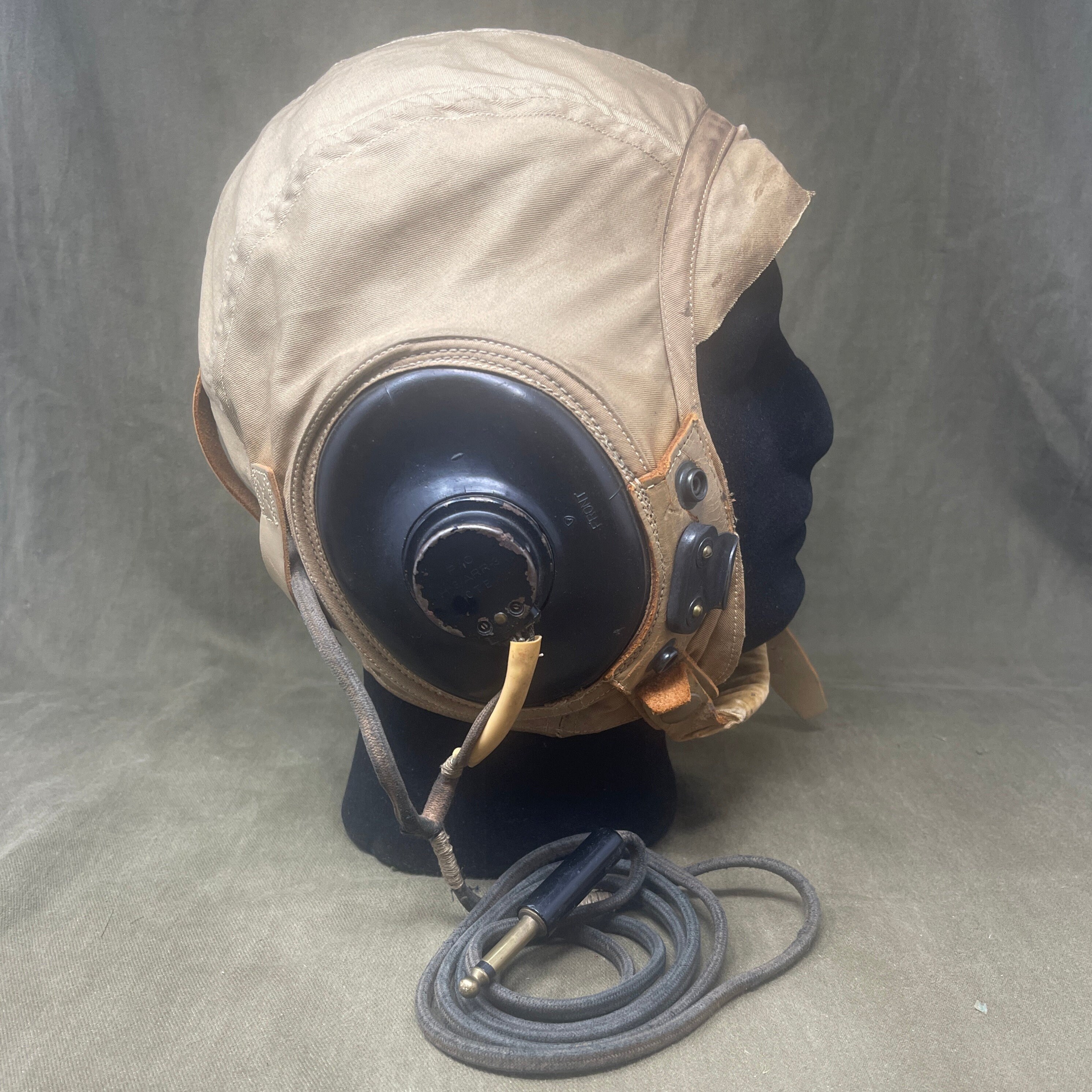 USAAF WW2 AN-H-15 Cloth Flying Helmet With Peak - Etsy