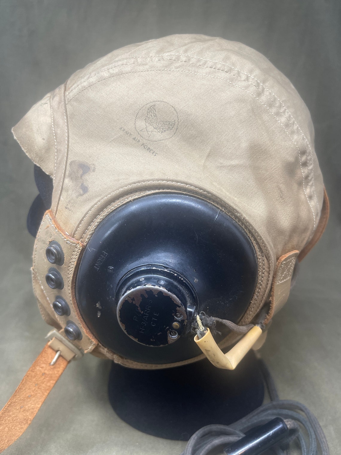 USAAF WW2 AN-H-15 Cloth Flying Helmet With Peak - Etsy