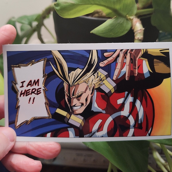All Might Stickers - Etsy