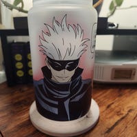 Satoru Gojo Jujutsu Kaisen Anime Glass Cup Gojo Glassware Perfect Anime ...