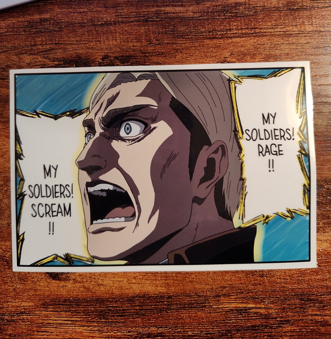 Erwin Smith - My Soldiers Rage! My Soldiers Scream! - Etsy