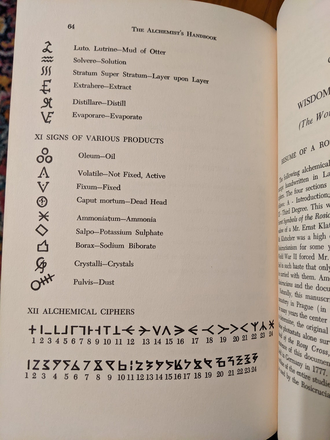 1976 Hardcover ALCHEMIST'S Handbook: Manual for Practical Laboratory ...