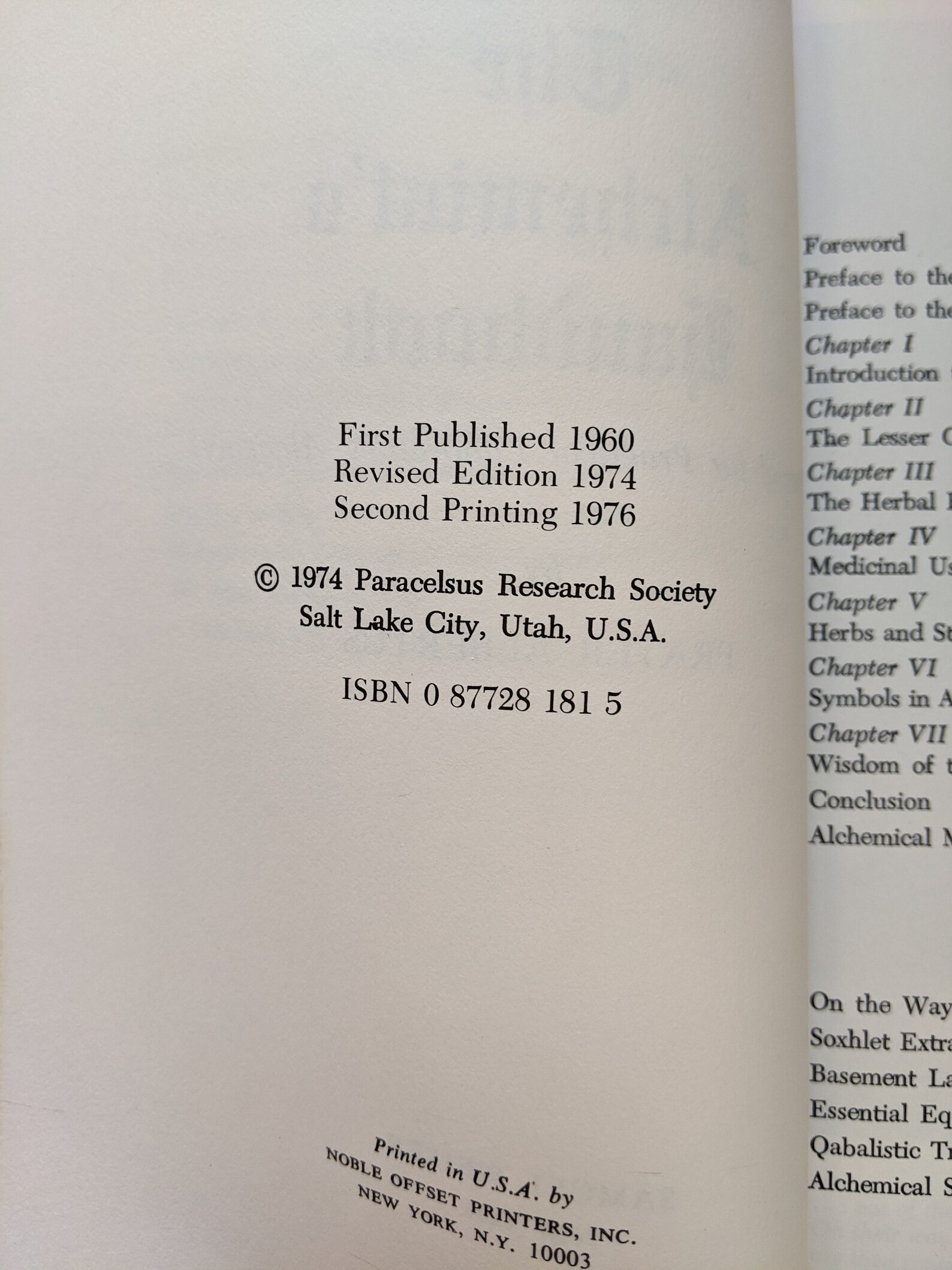 1976 Hardcover ALCHEMIST'S Handbook: Manual for Practical Laboratory ...