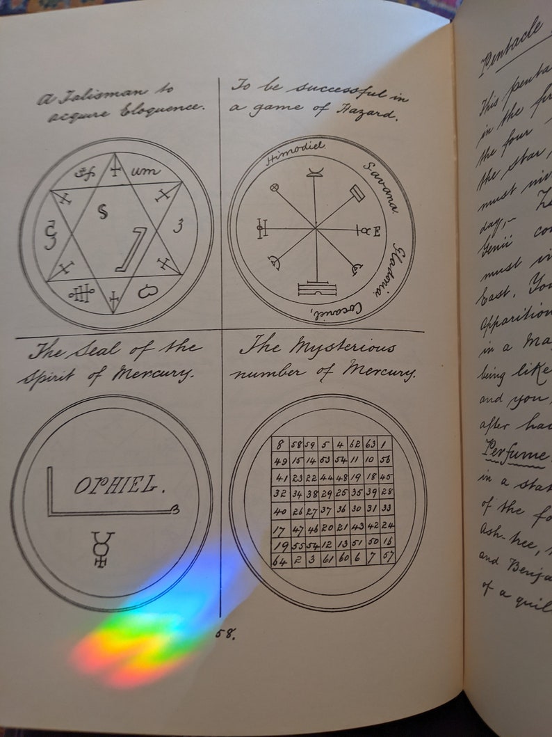 Raphael's Ancient Manuscript of Talismanic Magic, Occult, Grimoire ...