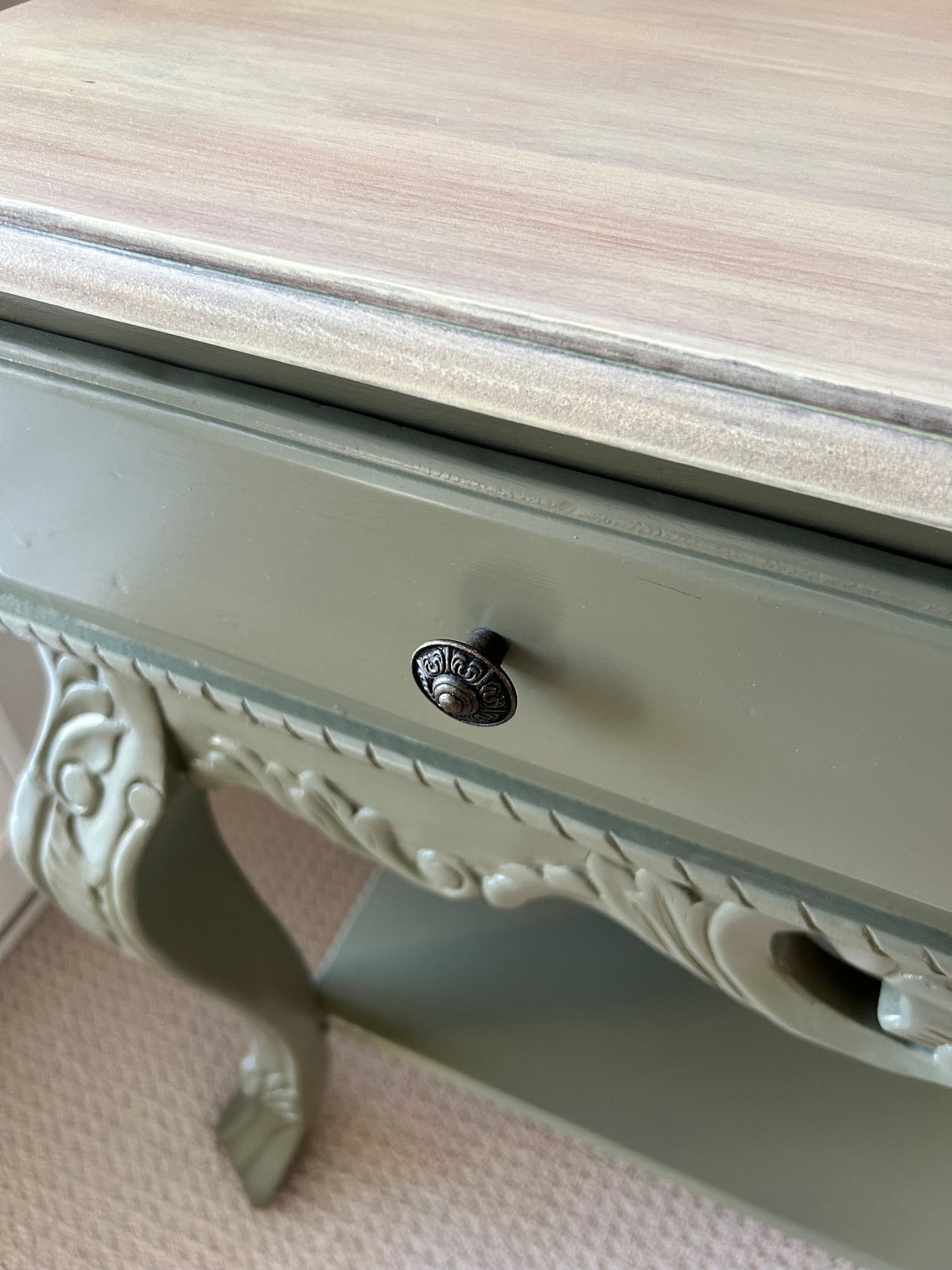 SOLD **vintage Console Table - Etsy