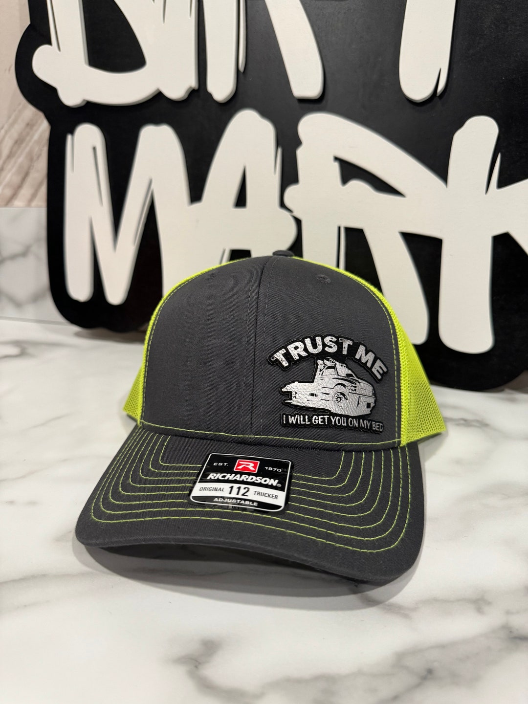 Can't Fix Stupid but I Can Tow It, Tow Truck Hat, Leatherette Hat ...