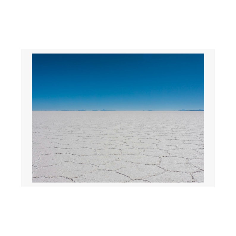 Salt Flats Poster Salar De Uyuni Bolivia White Desert Colorful Photo ...