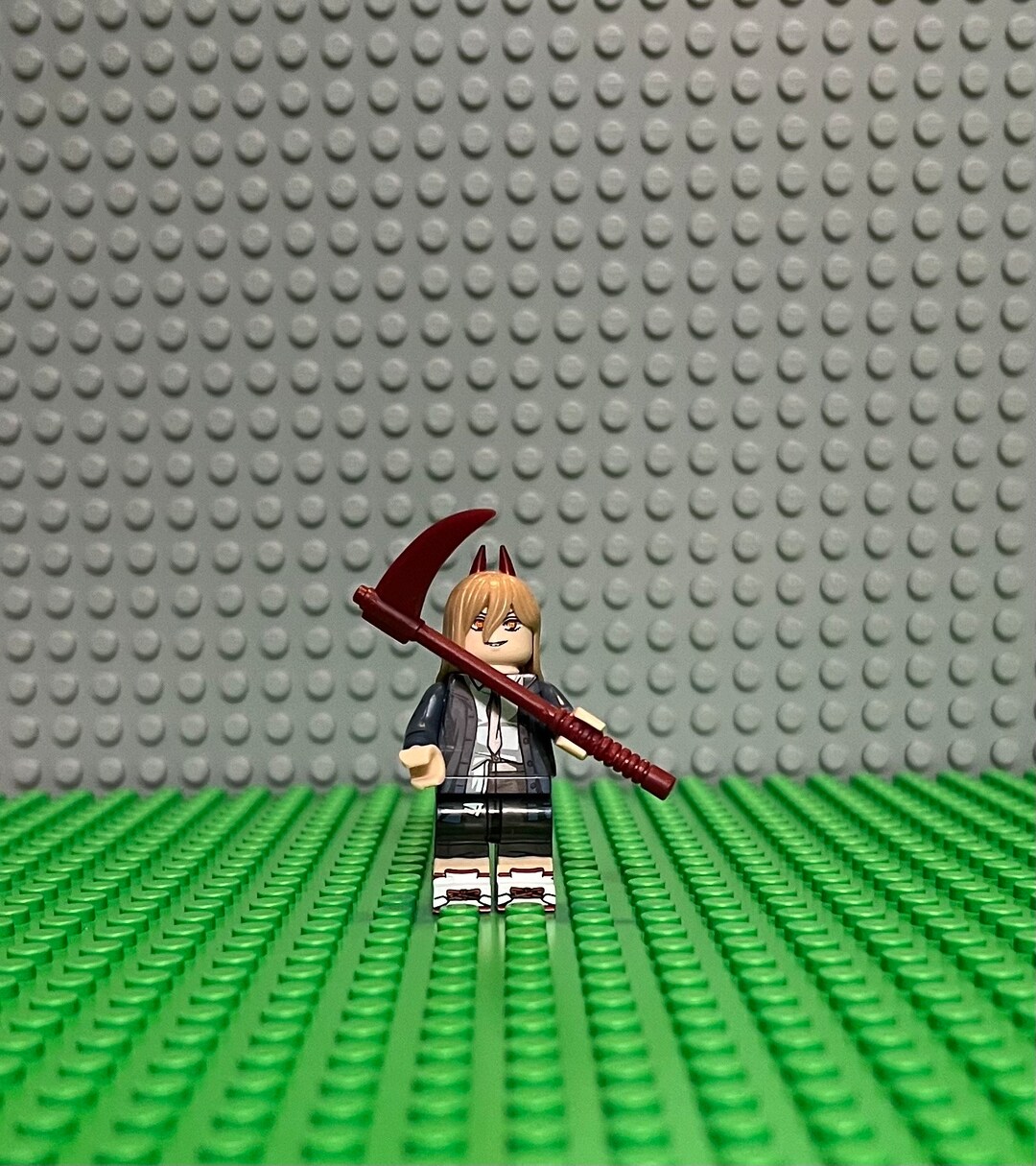 Power Miniature Building Figure Chainsaw Man Anime Single Sided Face ...