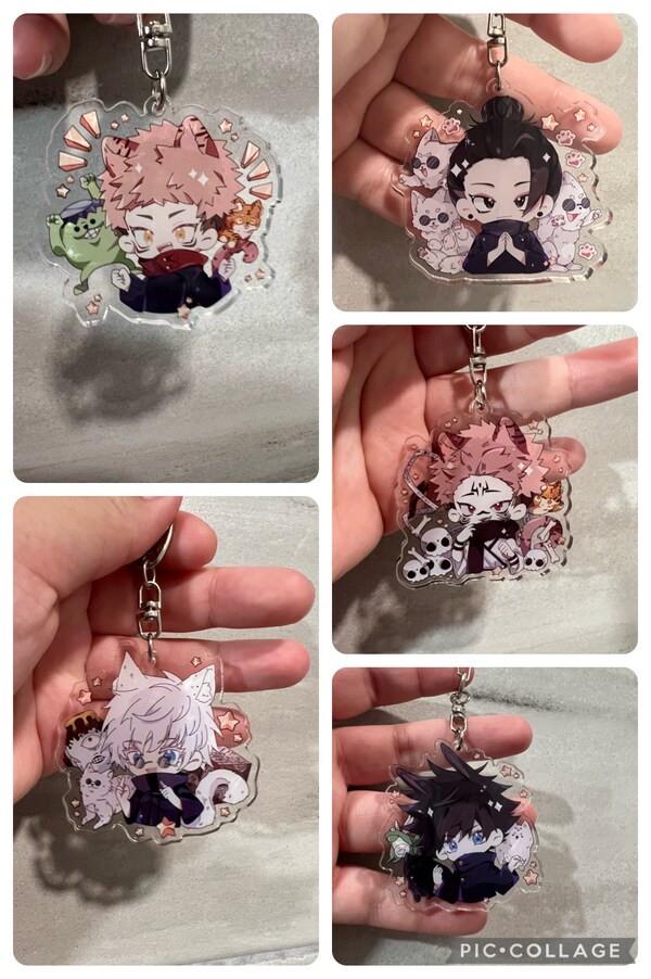 Jujutsu Kaisen Acrylic Keychains Charms Gojo Geto - Etsy Canada