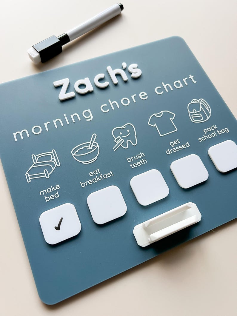 Morning Chore Chart - Etsy