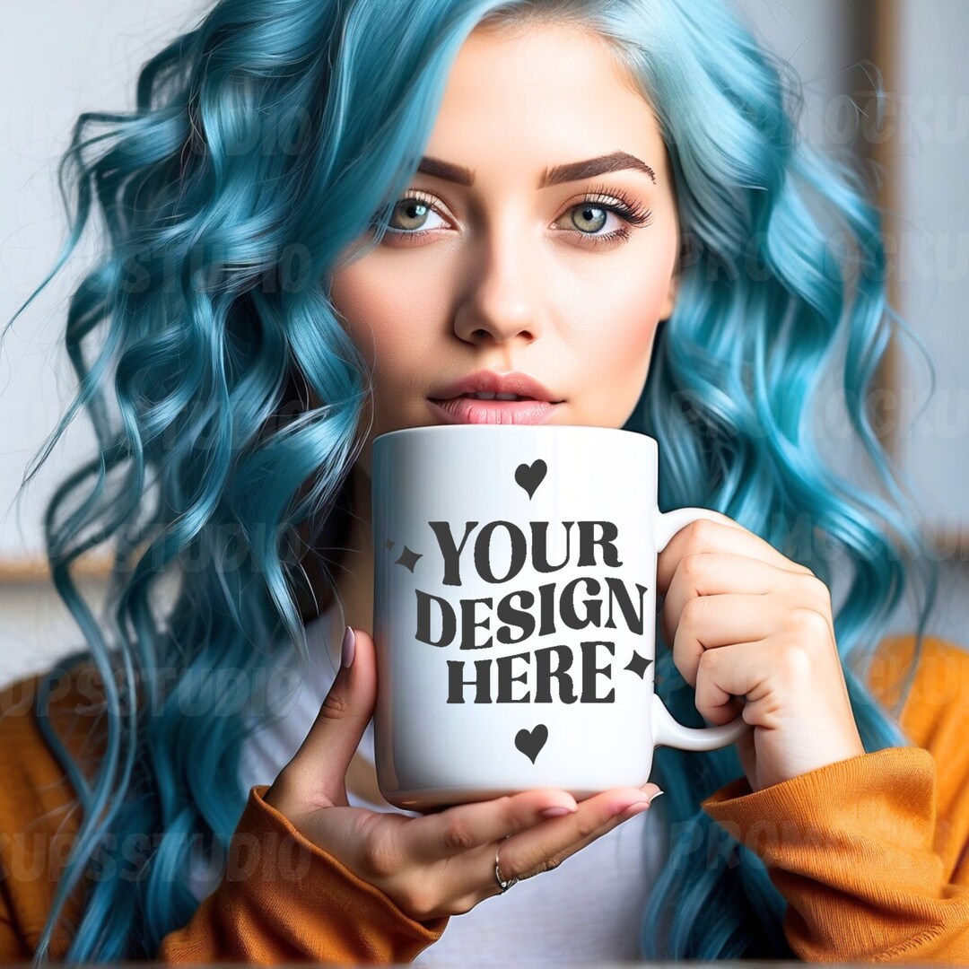 Mug Mockup Model Blank Mug Mockups Winter White Coffee Mug Mock up ...