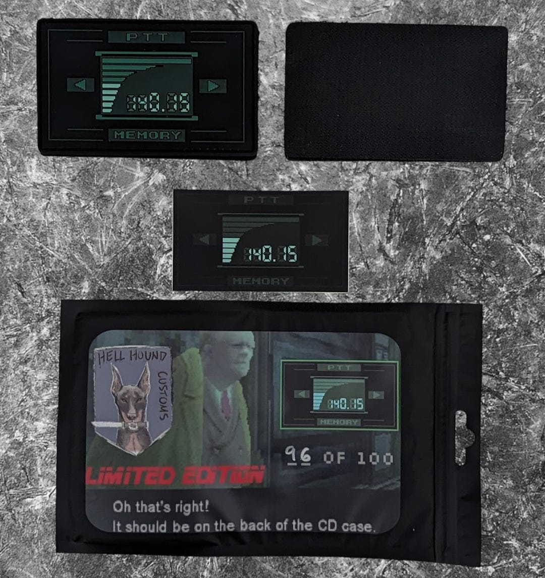 HHC -*limited Edition* - Metal Gear Solid - Back of the CD Case Codec ...
