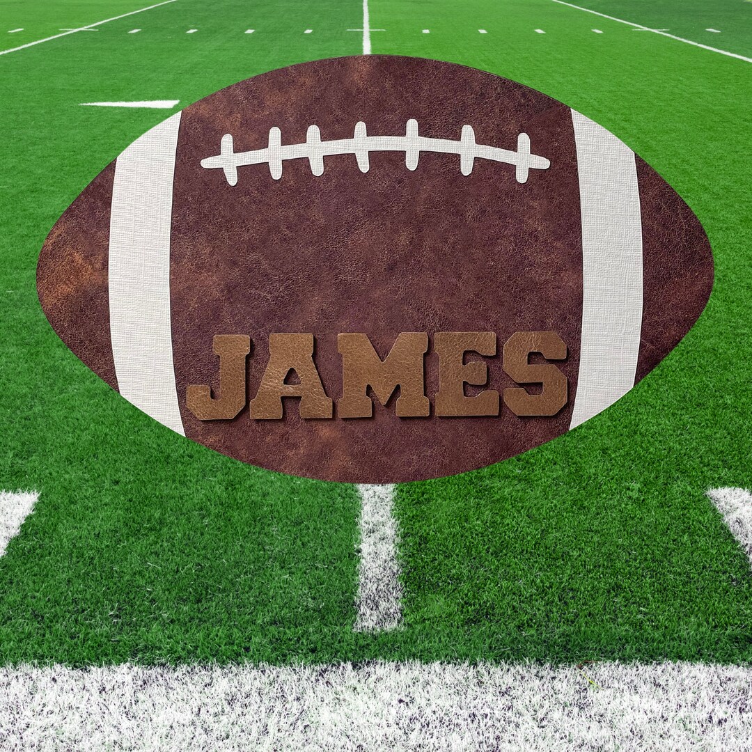 Personalized Wooden Football Sign for Little Boy, Wall Art for Child's ...