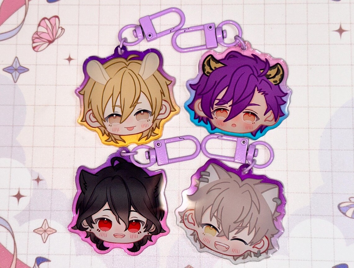Enstars Ensemble Stars UNDEAD Rei, Koga, Kaoru, Adonis Acrylic Keychain ...