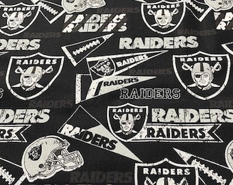 Las Vegas RAIDERS Fabric - Etsy