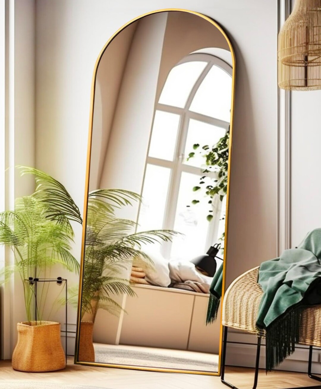 64x21 Full Length Arched Floor Mirror Wall - Etsy