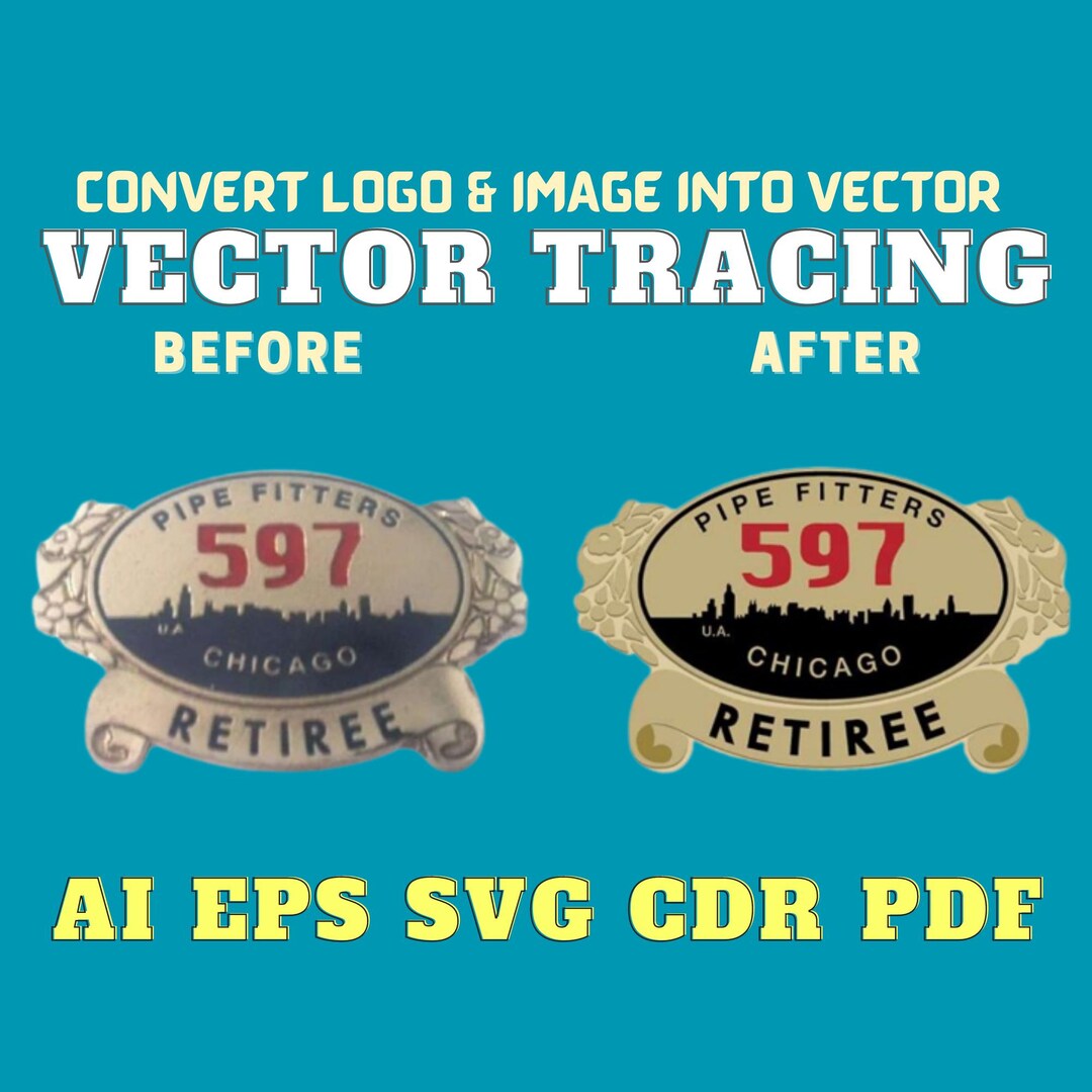 Image to Vector Conversion: Custom SVG Logo Design - Etsy
