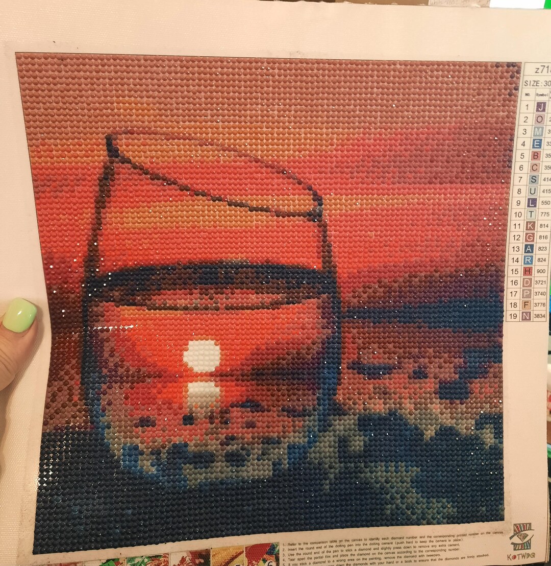 Beach Sunset Diamond Painting - Etsy