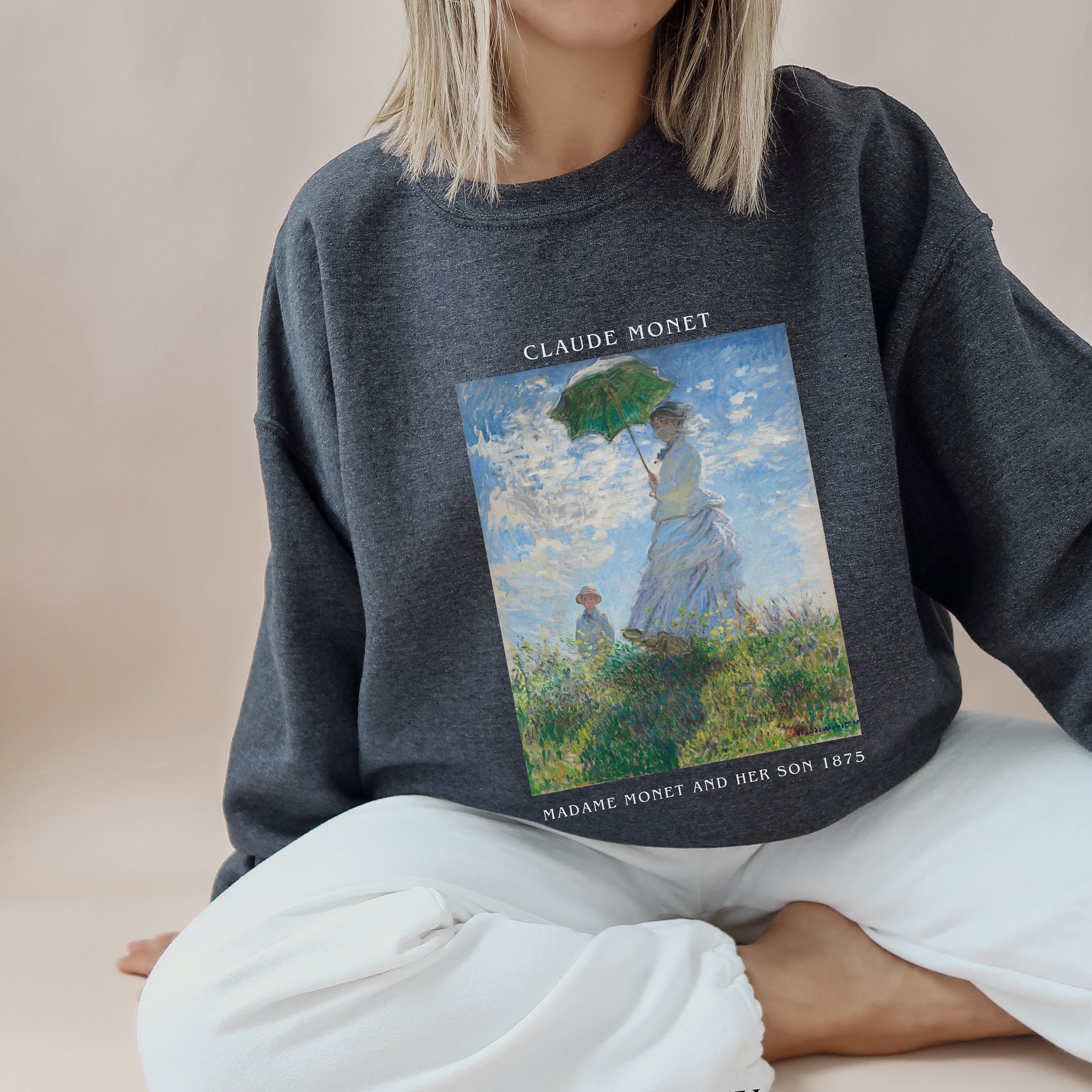 Claude Monet Madame Monet Sweatshirt Light Academia French ...