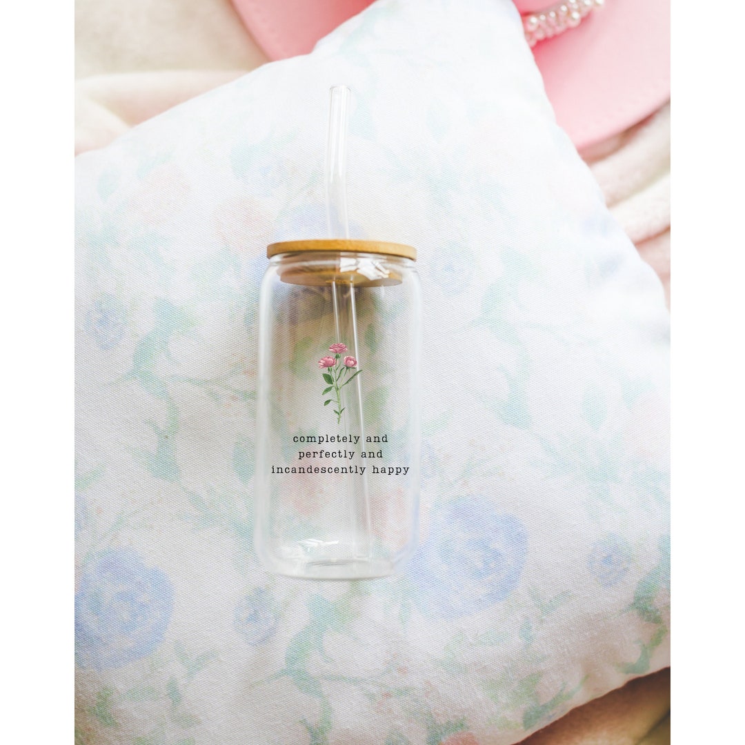 Pride and Prejudice Book Lovers Glass Bookish Gift Book Themed Iced ...