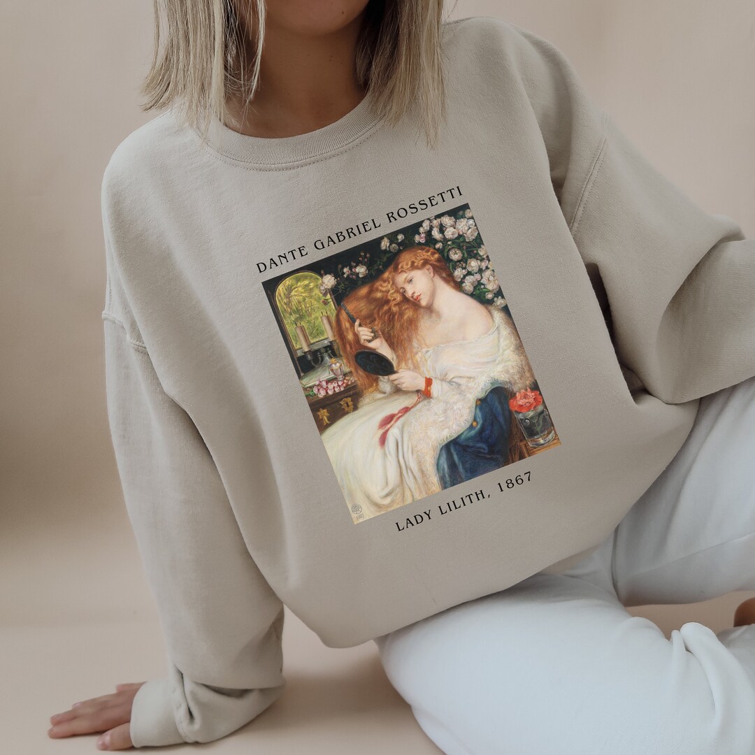 Dante Rossetti "lady Lilith" Sweatshirt Romanticism Light Academia ...