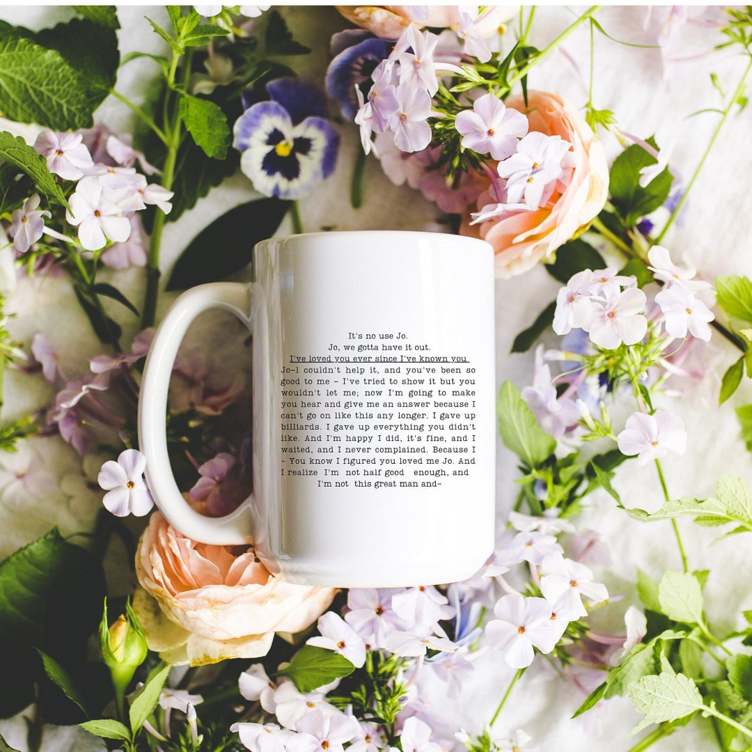 Little Women Jo and Laurie Scene 15oz Mug Timothy Quote Literary Gift ...