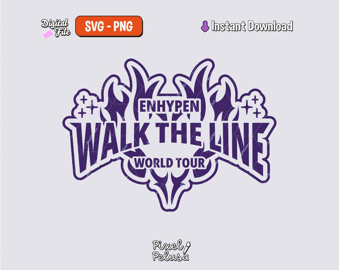 Illustration Walk the Line | Kpop SVG | Kpop Decal | Kpop Files for ...